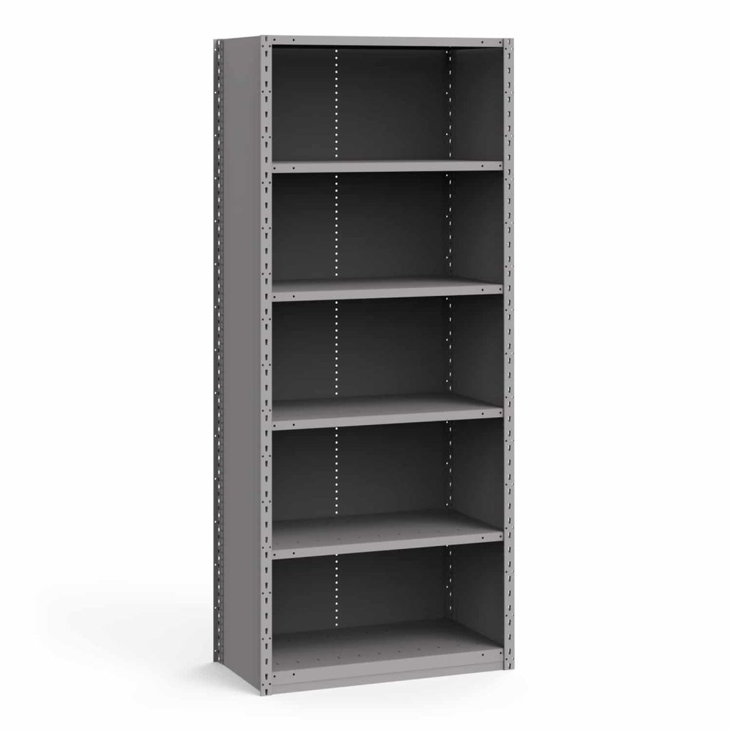 36" x 18" x 87" Closed Shelving - 6 Shelves | The Caster Guy