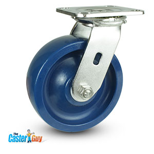 6" Solid Polyurethane Swivel Caster (15004) | The Caster Guy