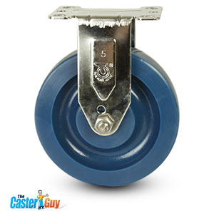 5" Solid Polyurethane Rigid Caster (15334) | The Caster Guy