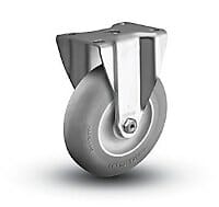 5" Performa Rubber Rigid Caster | The Caster Guy