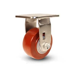 4" Polyurethane HI-TECH Rigid Caster | The Caster Guy