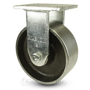 8" x 2-1/2" Drop Forged Steel Rigid Caster | The Caster Guy