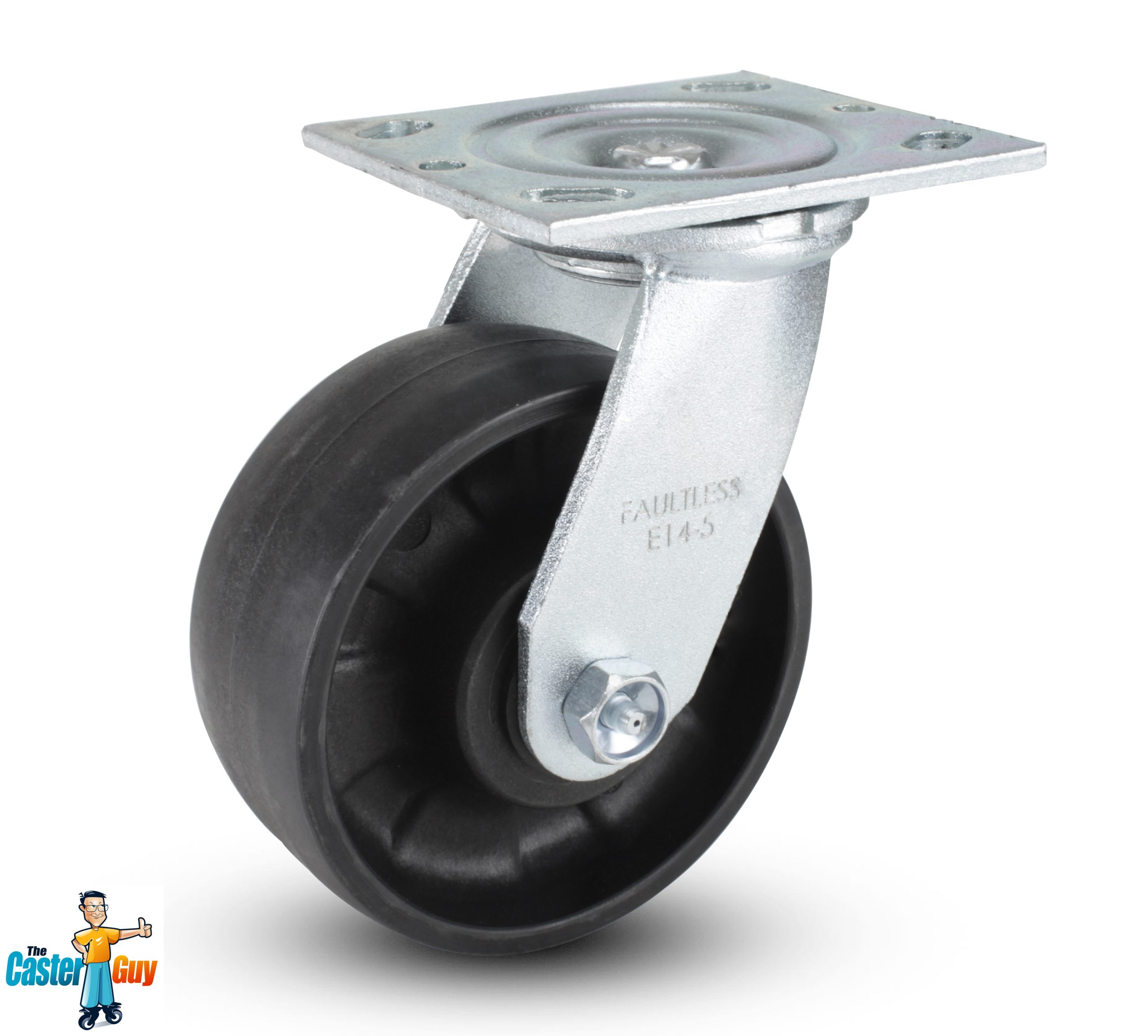 5" Glass Filled Nylon Swivel Caster (53890) | The Caster Guy