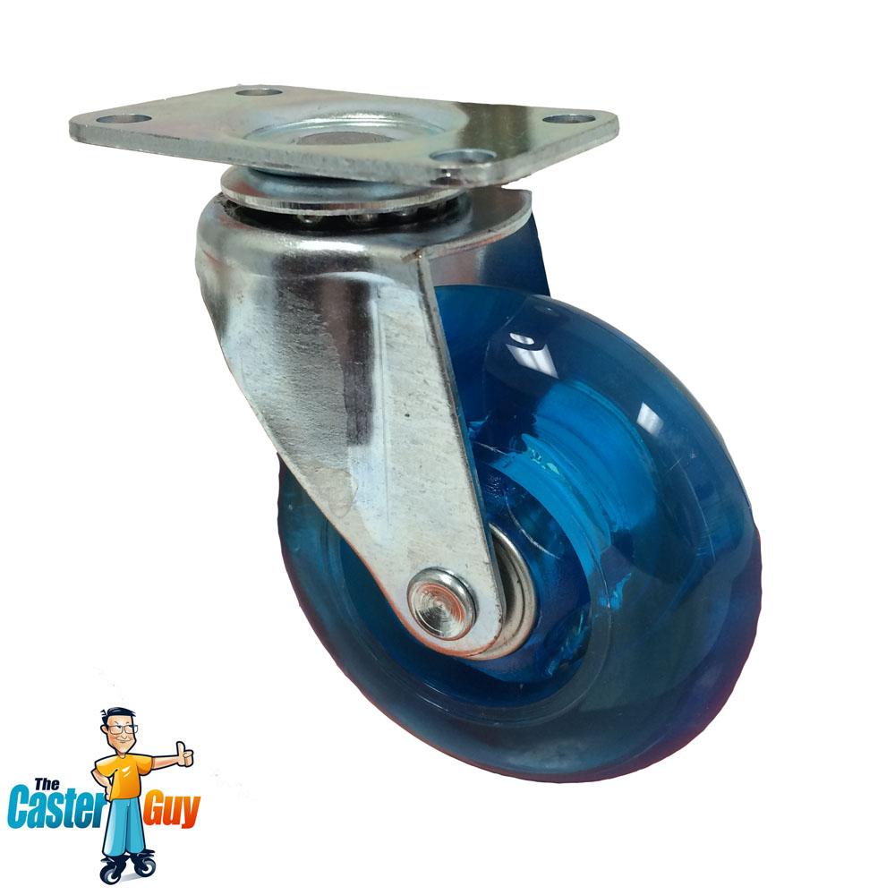 3" Ice Wheel Swivel Caster (S0833-A17D-ICEB-PB) | The Caster Guy