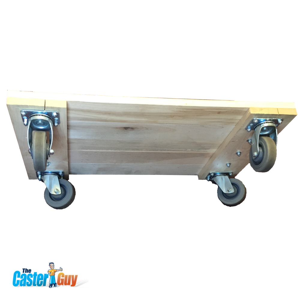 18" x 30" Solid Top Dollie (ST-4HTR) | The Caster Guy