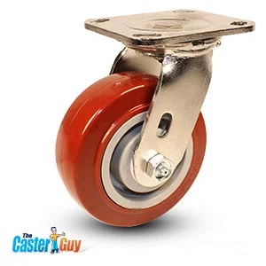 5" Polyurethane HI-TECH Swivel Caster | The Caster Guy